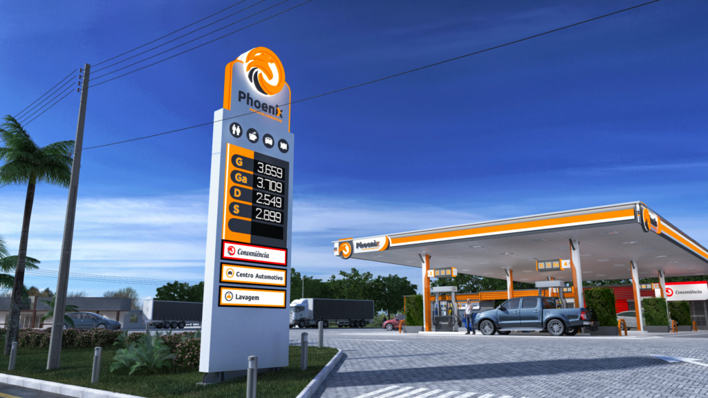 The importance of the fuel station totem in visual identity | Petrol Group