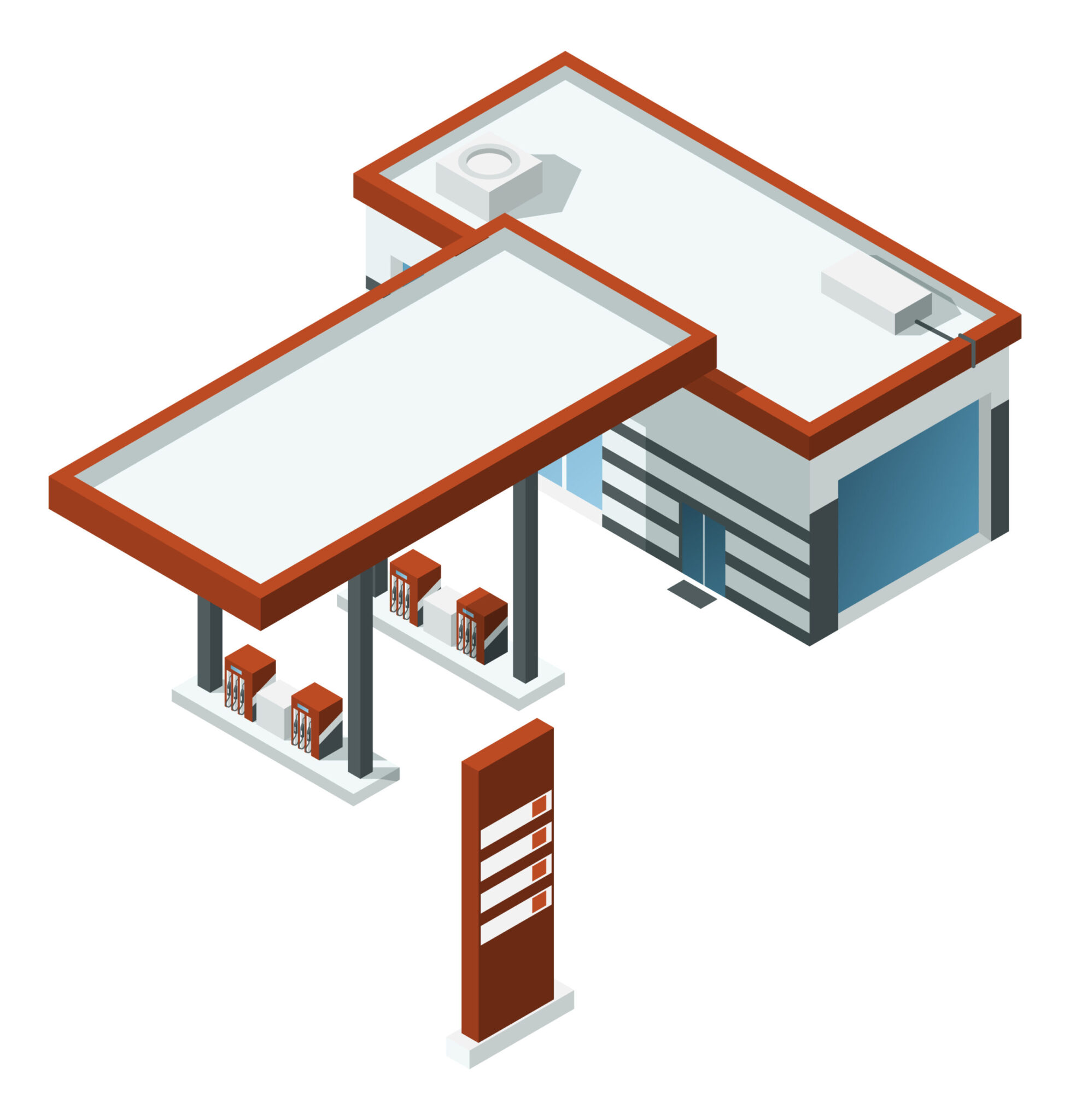 Gas station architecture: structure, tanks, and layout | Petrol Group