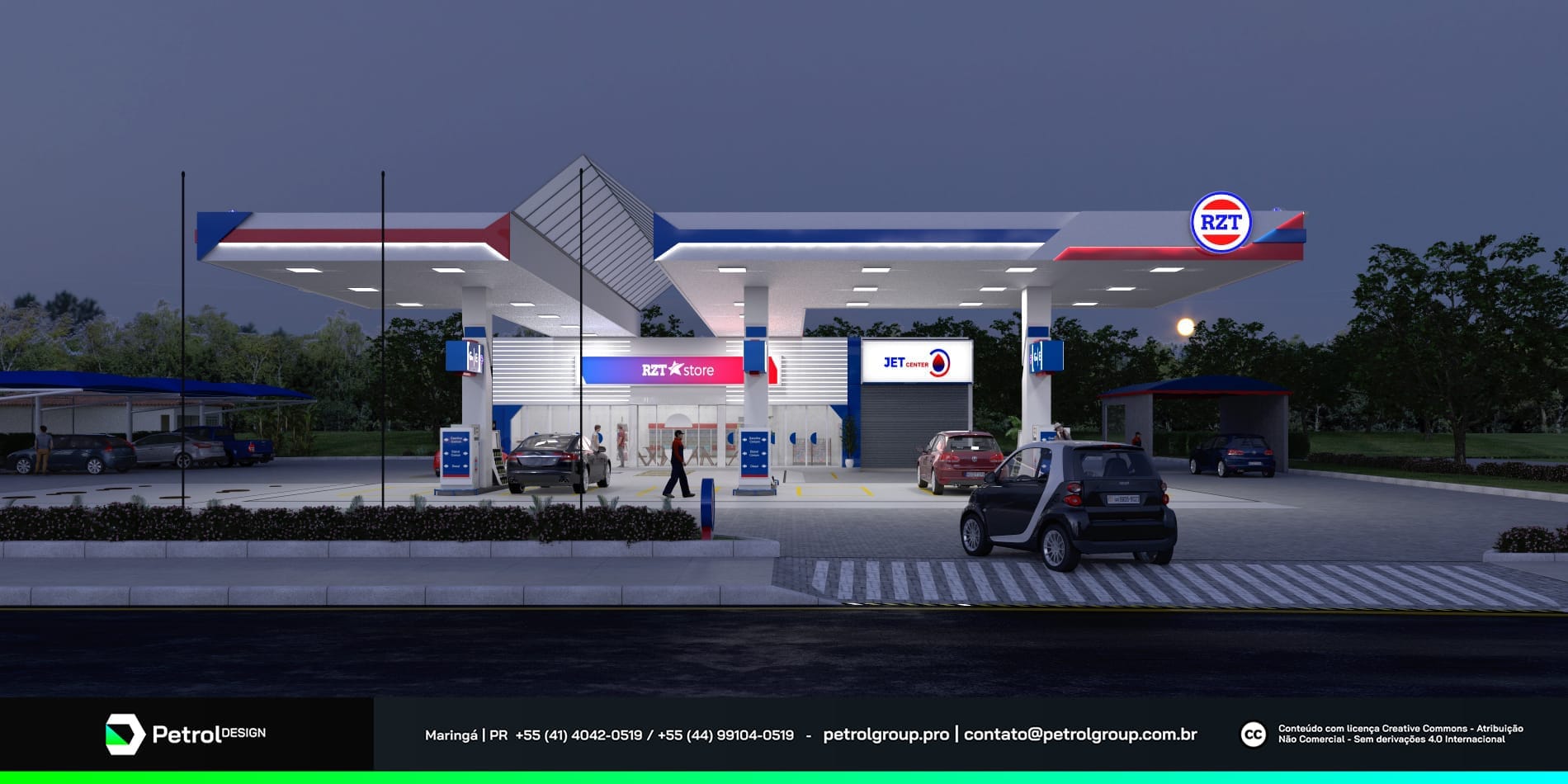Layout Posto de Combustíveis: Rede RZT | Petrol Group