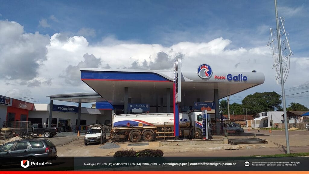 Fachada posto de combustível Gallo | Petrol Group
