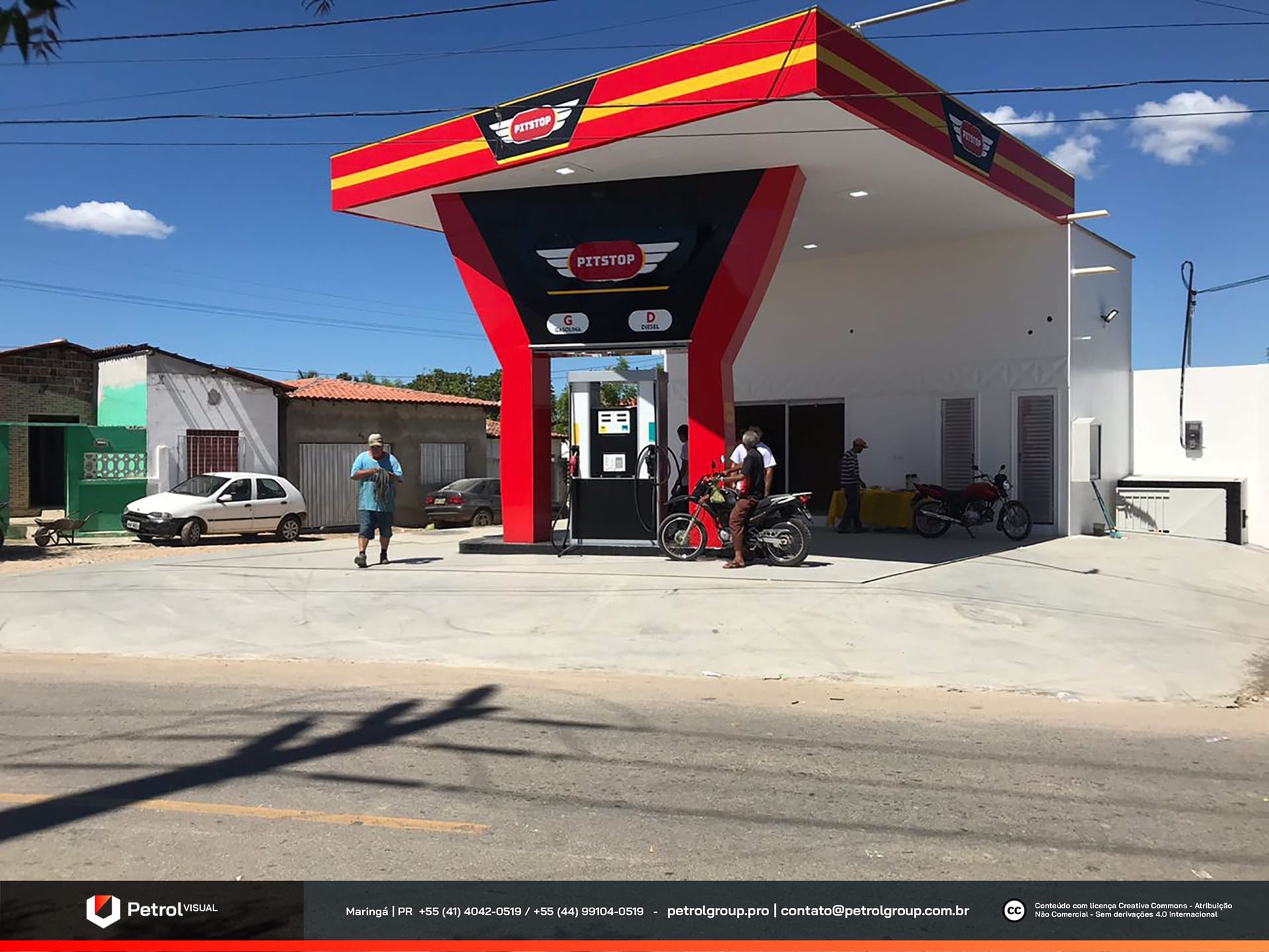 Fachada posto de combustíveis Pitstop | Petrol Group