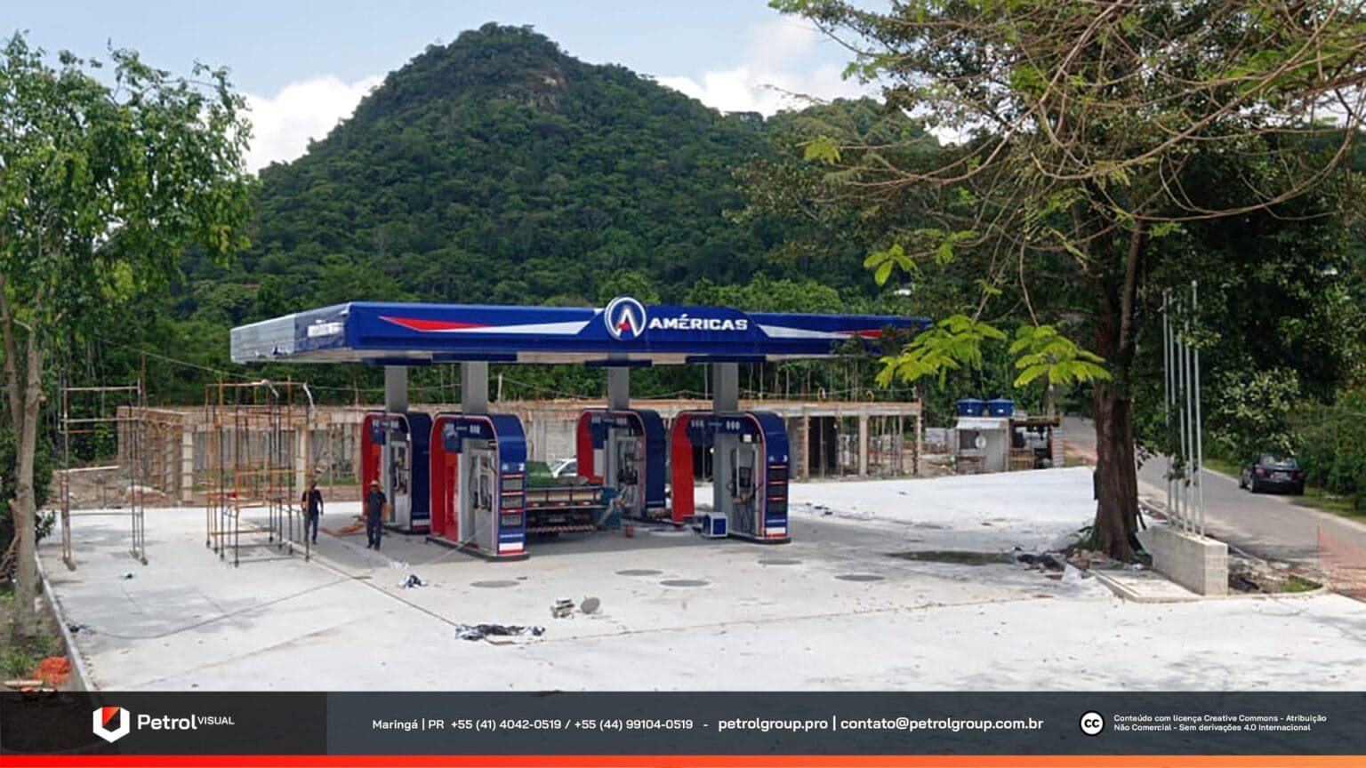 Fachada posto de combustível: Rede Américas | Petrol Group