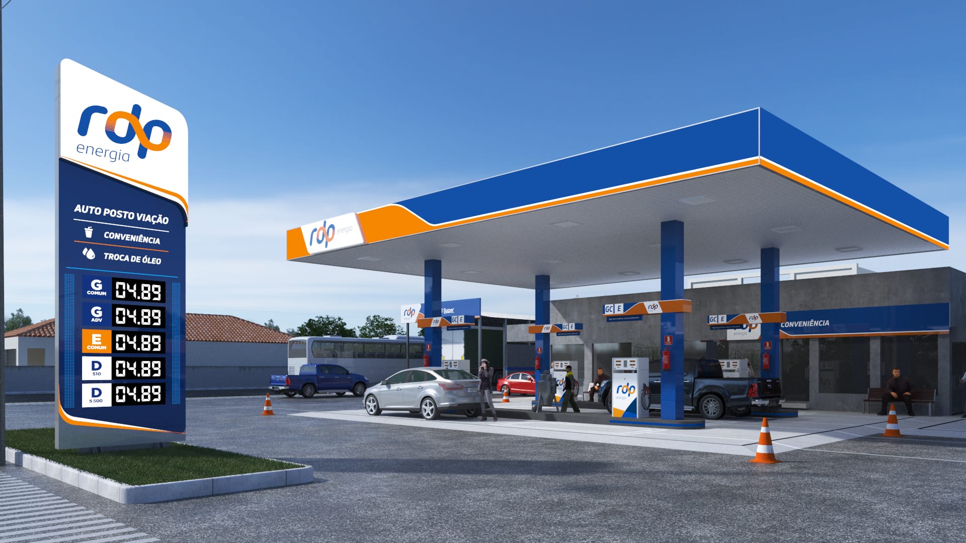 Visual posto de gasolina da Rede RDP (Boicaiúva do Sul) | Petrol Group