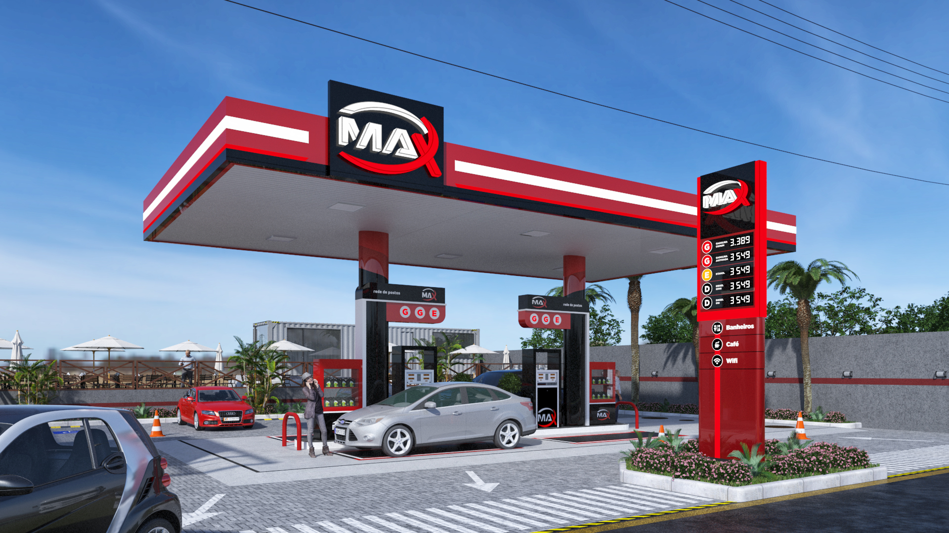 Logotipos E Nomes De Postos De Gasolina Identidade Visual Para Rede De