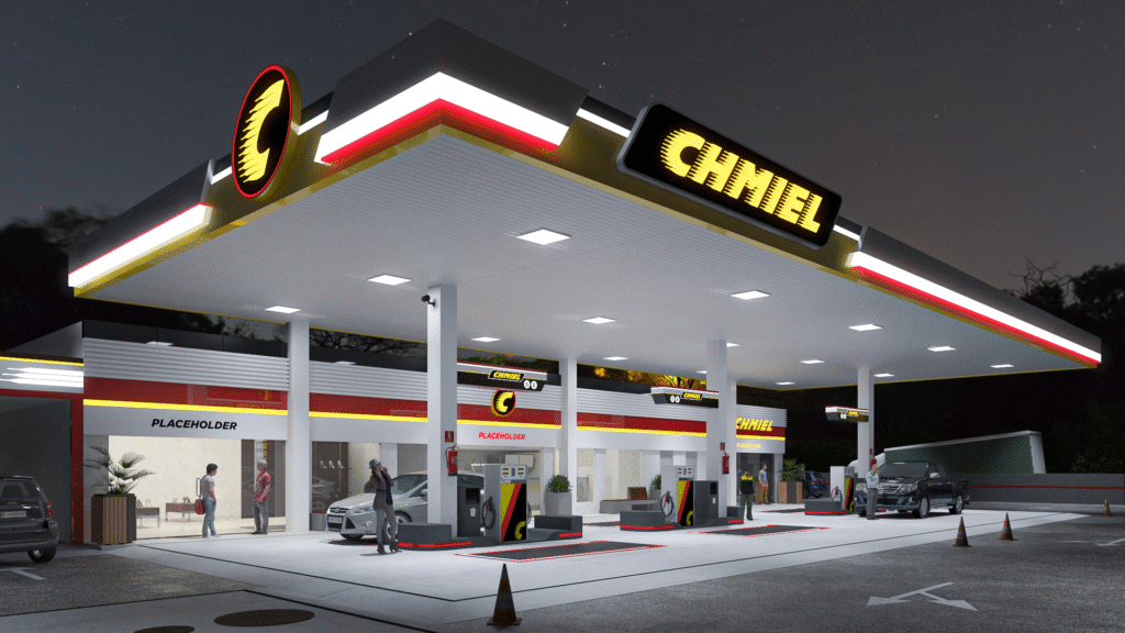 Identidade visual posto de gasolina Chmiel | Petrol Group