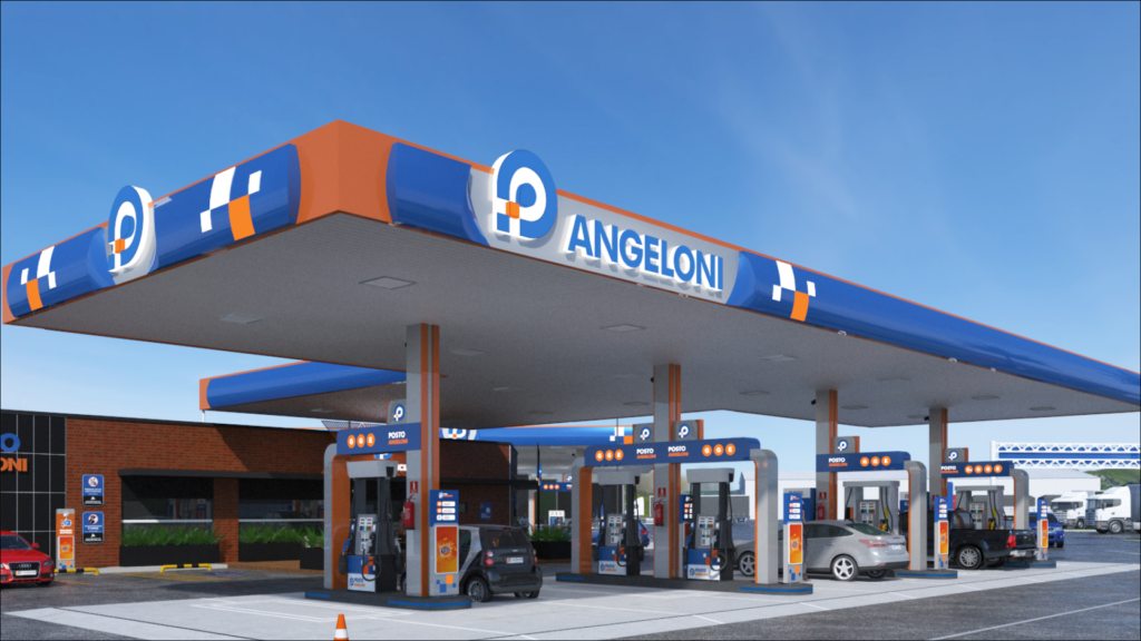 Identidade visual posto de gasolina Angeloni | Petrol Group